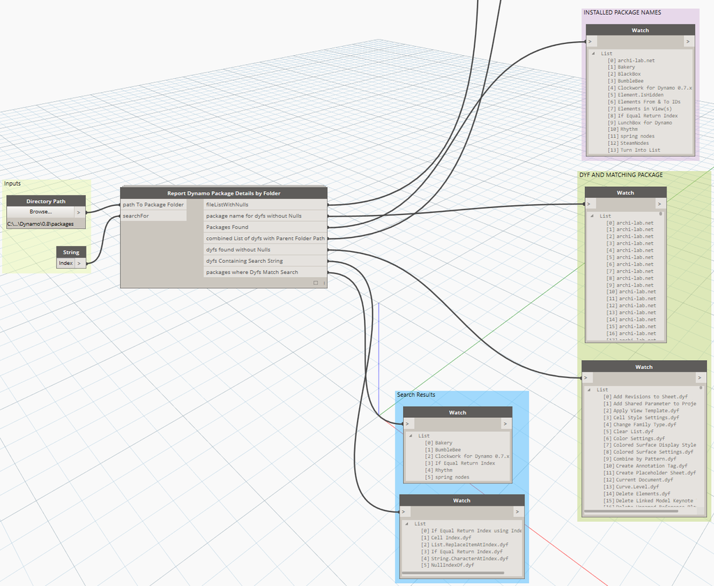 Report Dynamo Package Details by Folder – Dynamo Nodes
