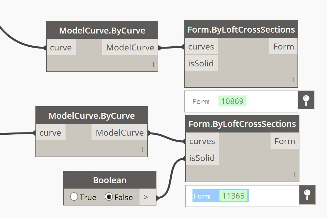 Form.ByLoftCrossSections – Dynamo Nodes