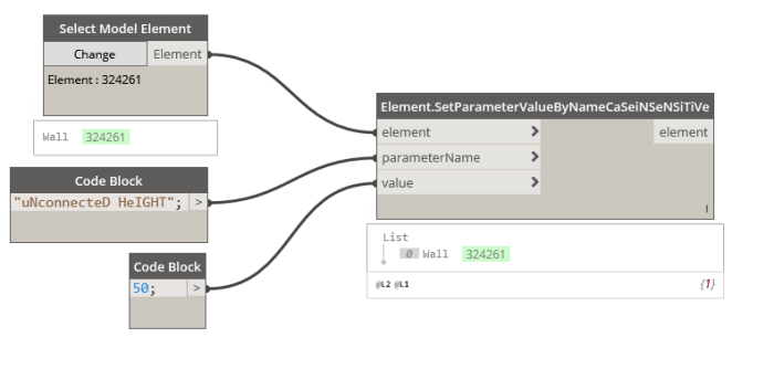 Element.SetParameterValueByNameCaSeiNSeNSiTiVe – Dynamo Nodes
