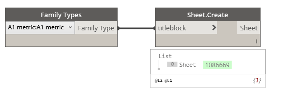Sheet.Create – Dynamo Nodes
