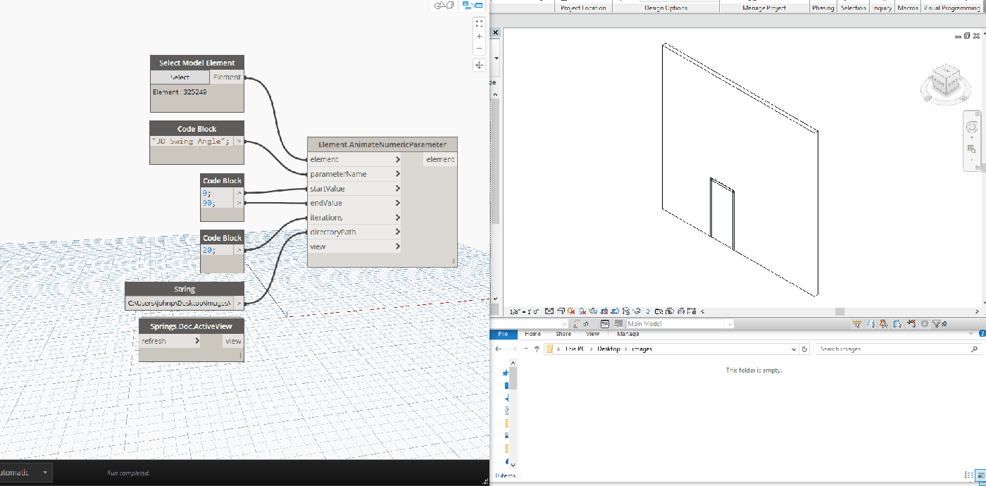 Element.AnimateNumericParameter – Dynamo Nodes