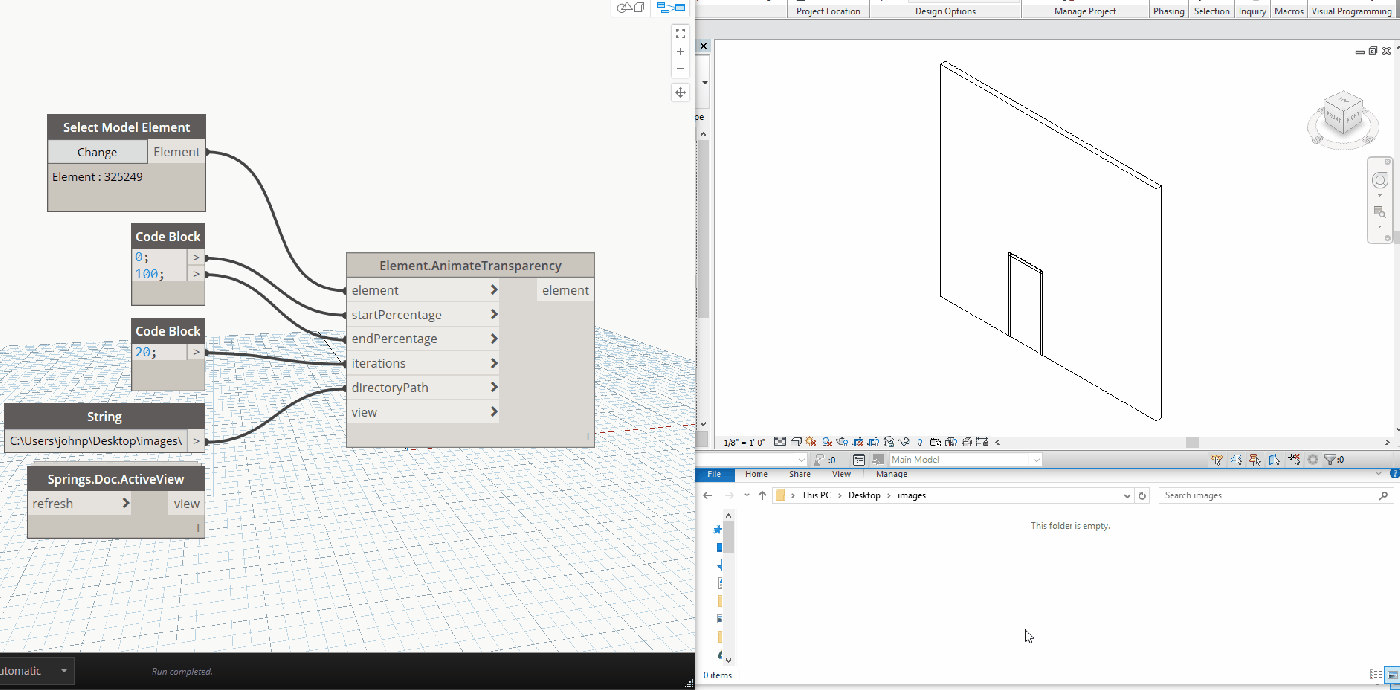 Element.AnimateTransparency – Dynamo Nodes